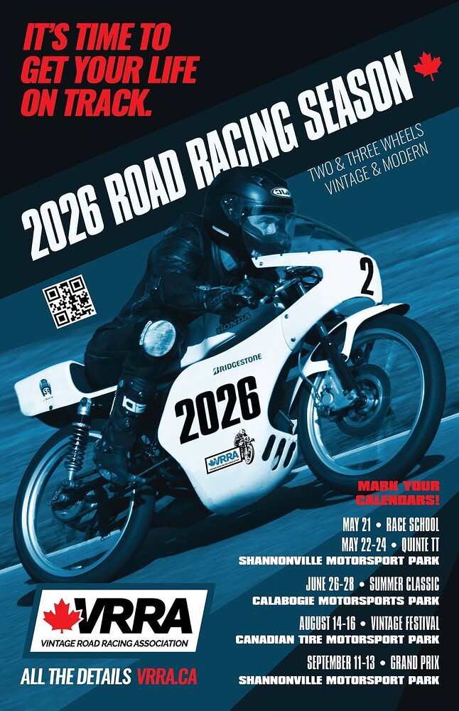 2026 VRRA Race Schedule - General Discussion - Vintage Road Racing ...